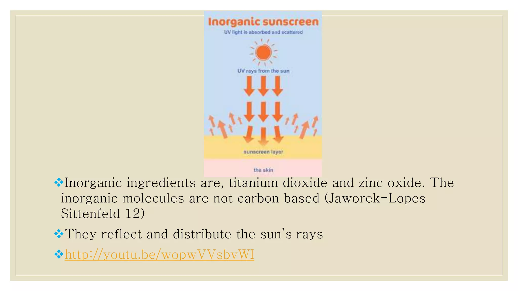 Chemistry of sunscreen | PPTX