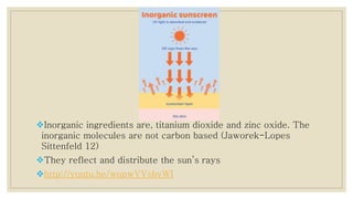 Chemistry of sunscreen | PPTX