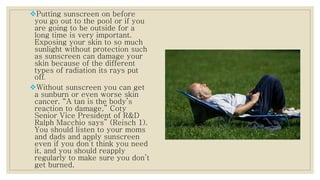 Chemistry of sunscreen | PPTX