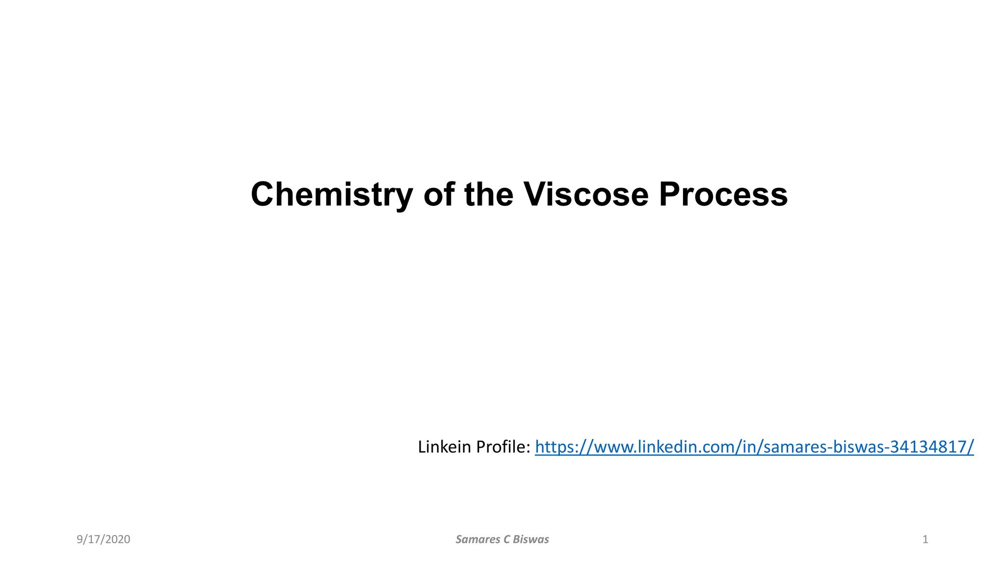 Chemistry of the viscose process 1 | PDF