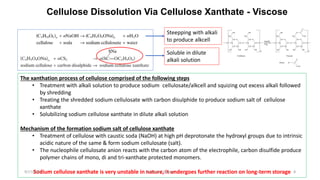 Chemistry of the viscose process 1 | PDF