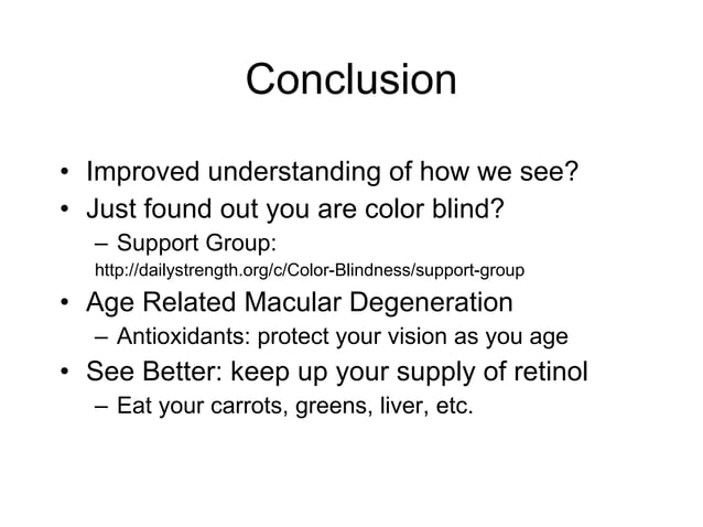 Chemistry Of Vision Final | PPT | Eye and Vision Conditions | Diseases ...