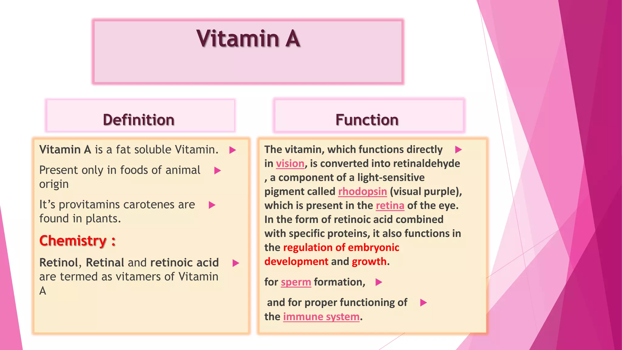 Chemistry of vitamin a | PPTX