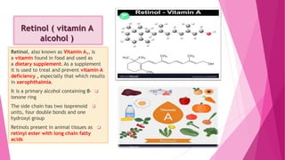 Chemistry of vitamin a | PPTX