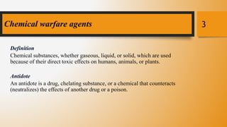 Chemistry of warfare | PPTX