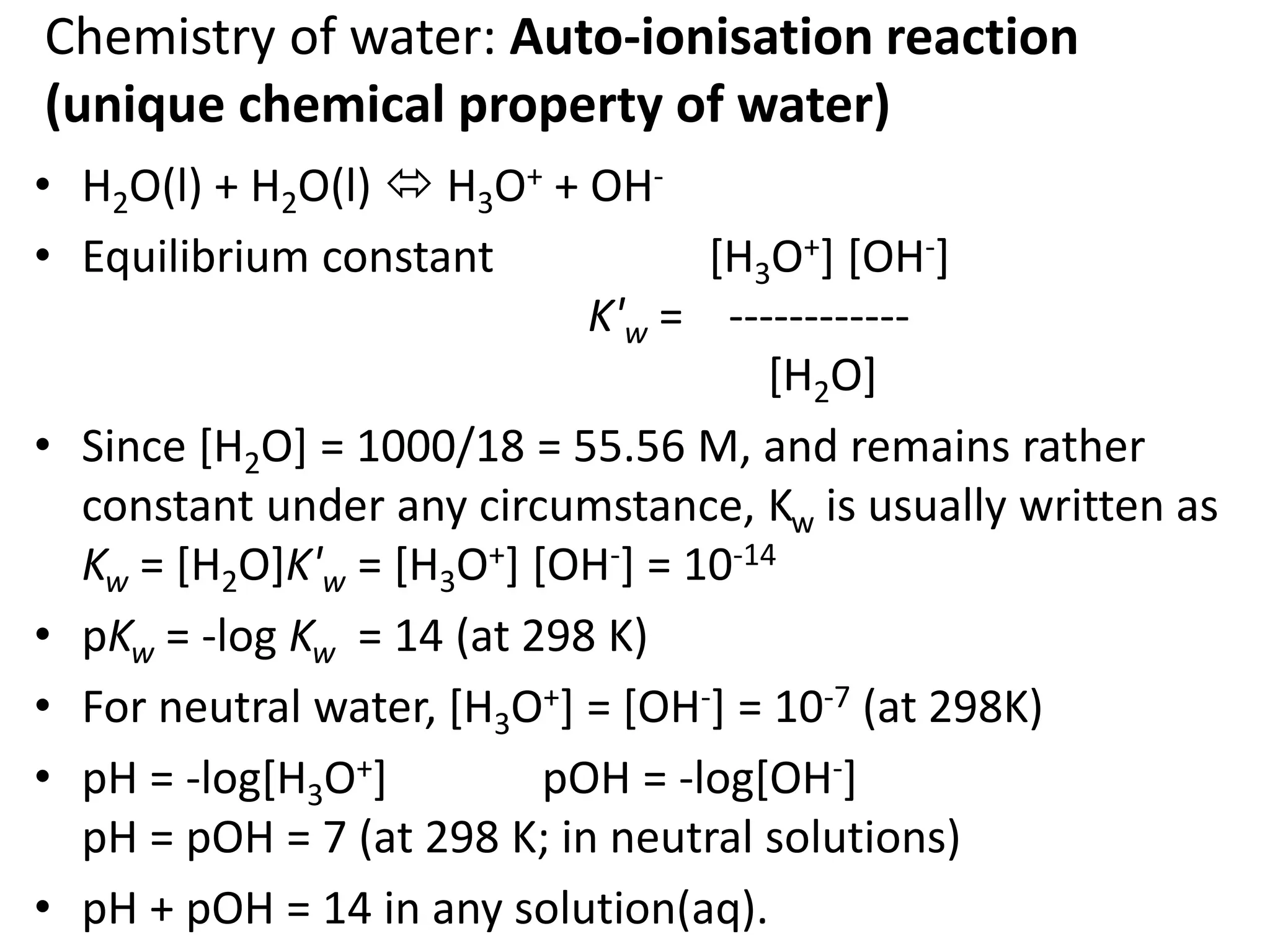 Chemistry of Water_unique properties of water | PDF