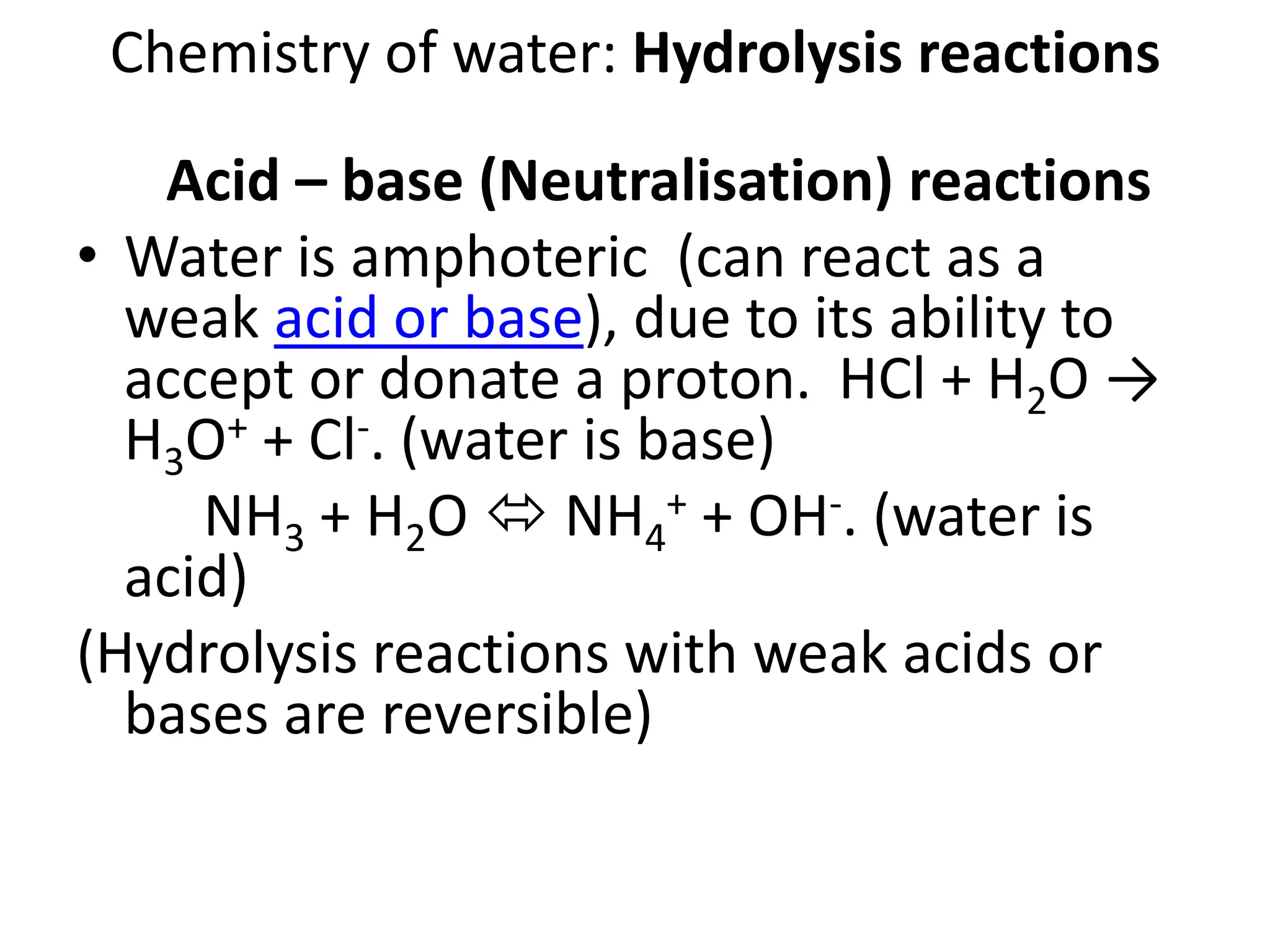 Chemistry of Water_unique properties of water | PDF