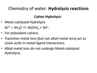 Chemistry of Water_unique properties of water | PDF | Chemistry | Science