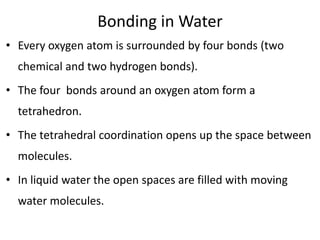 Chemistry of Water_unique properties of water | PDF