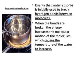 Temperature Moderation Of Water
