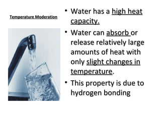 Temperature Moderation Of Water