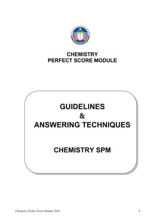 Chemistry Perfect Score Module 2010 | PDF