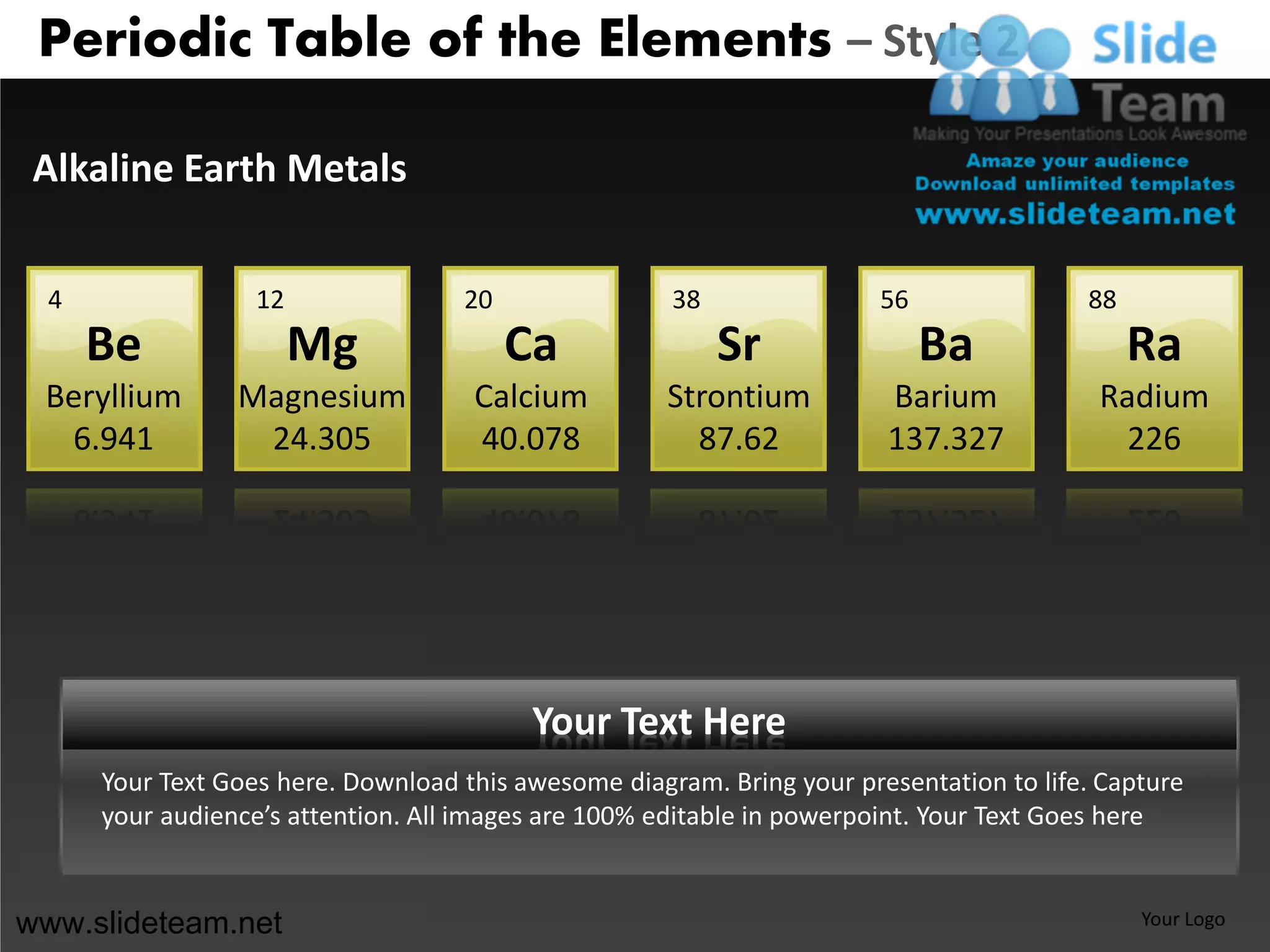 Chemistry periodic table of elements style design 2 powerpoint ...