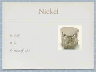 Chemistry periodic table presentation | KEY