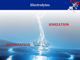 ChemPhys UNIT 6a: Electrolytes | PPTX