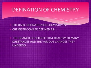 Chemistry ppt | PPTX