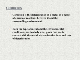 Mechanism Of Dry Corrosion | PPTX