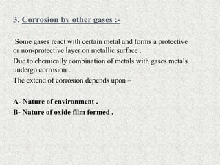 Mechanism Of Dry Corrosion | PPTX