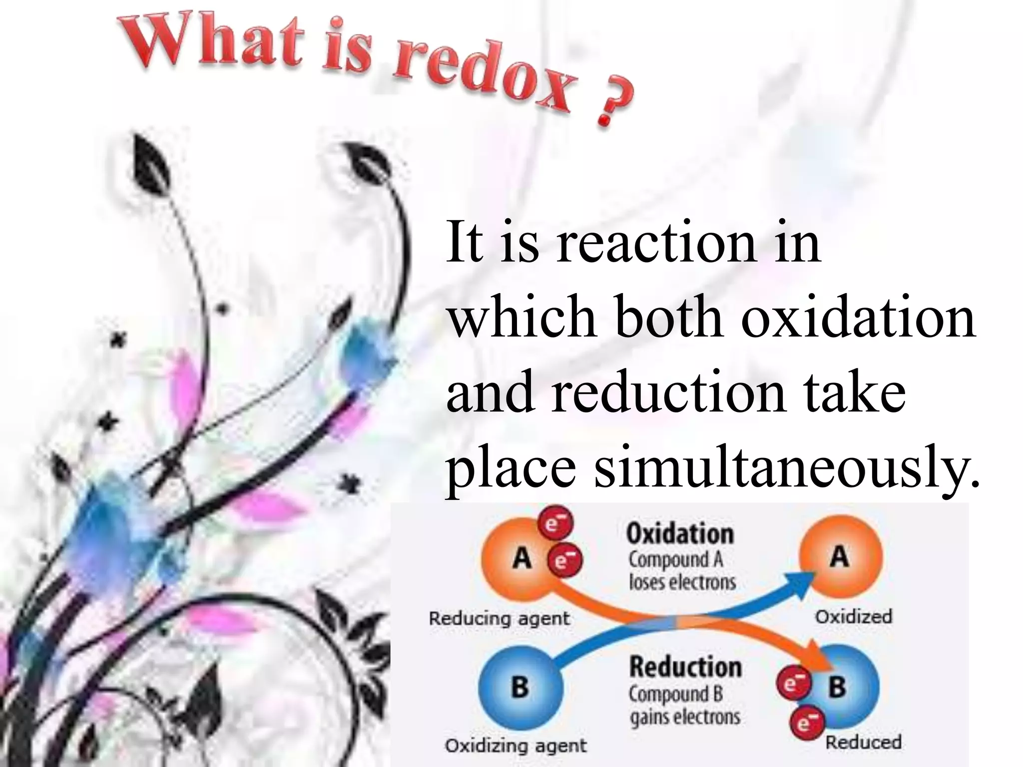 Oxidising An Reducing Agent Pptx
