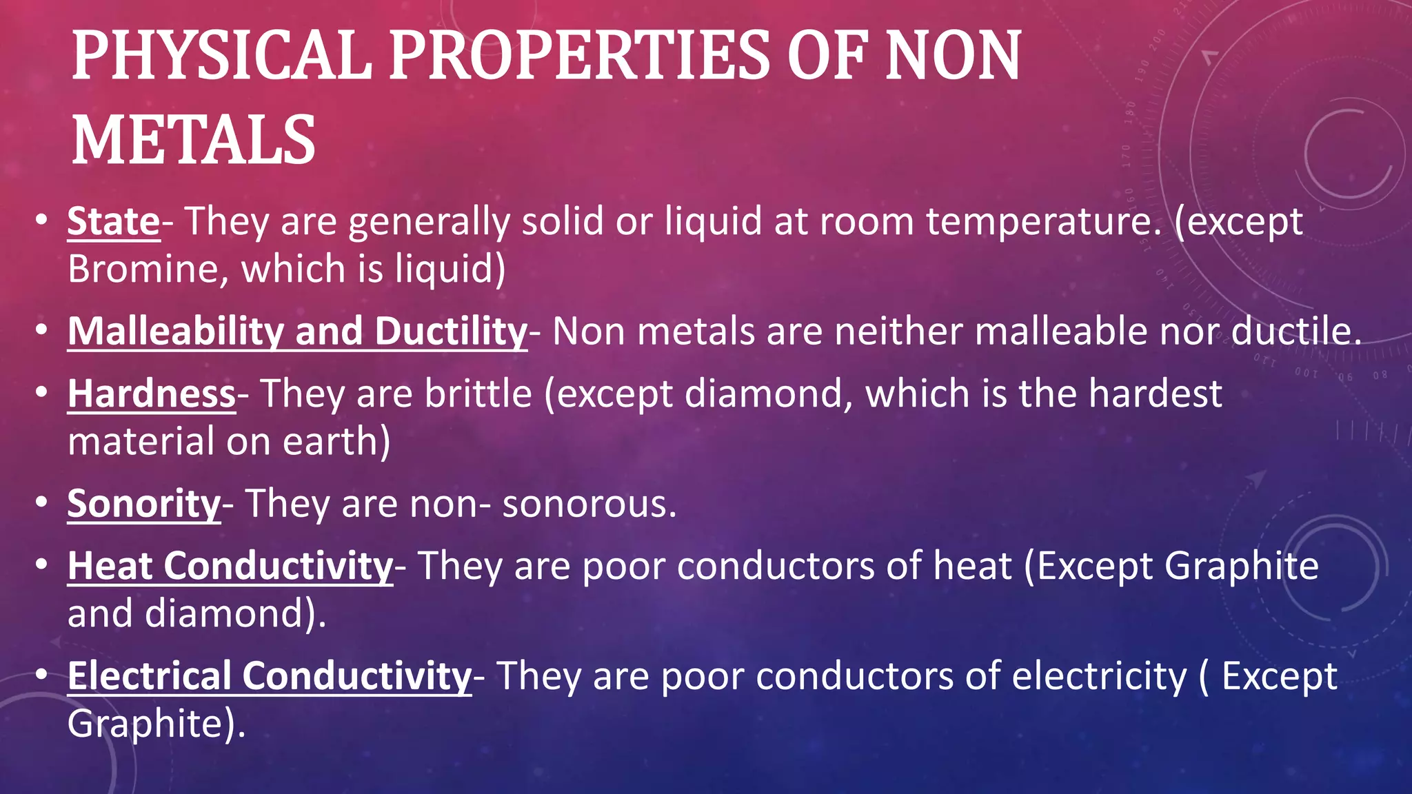 Metals And Non Metals- Properties | PPTX