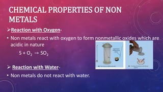 Metals And Non Metals- Properties | PPTX