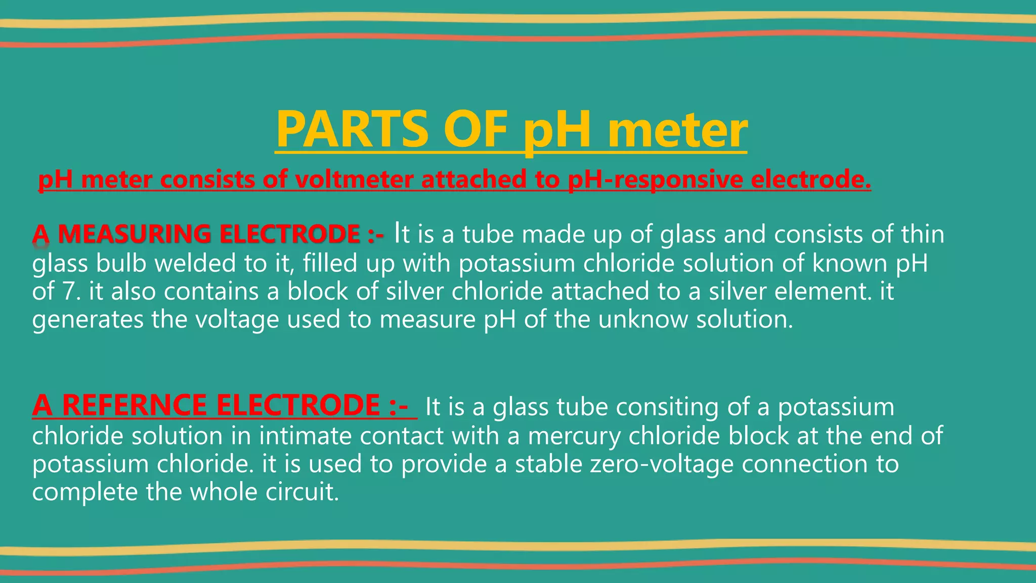 working and application of pH meter | PPTX