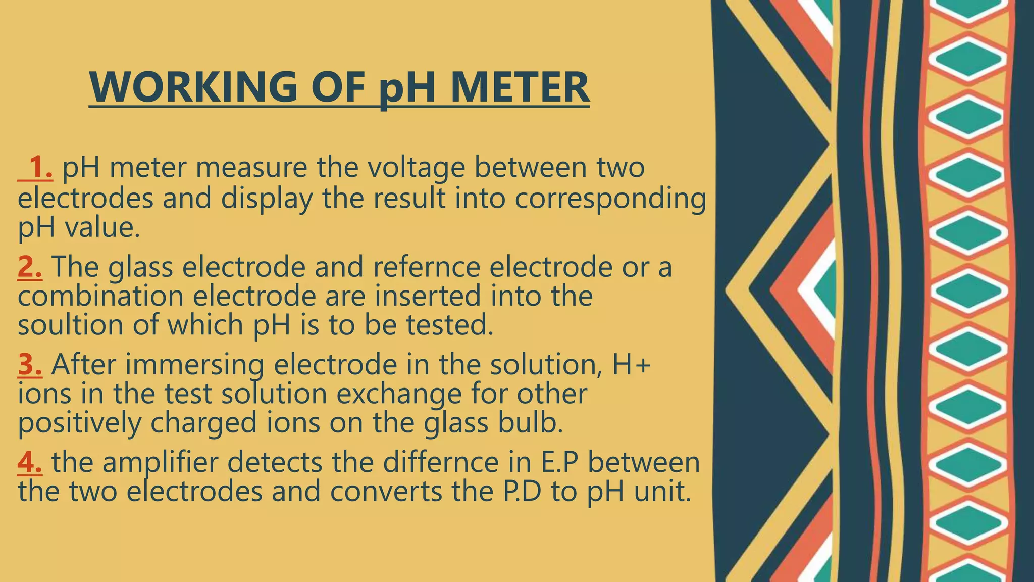 working and application of pH meter | PPTX