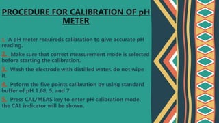 working and application of pH meter | PPTX