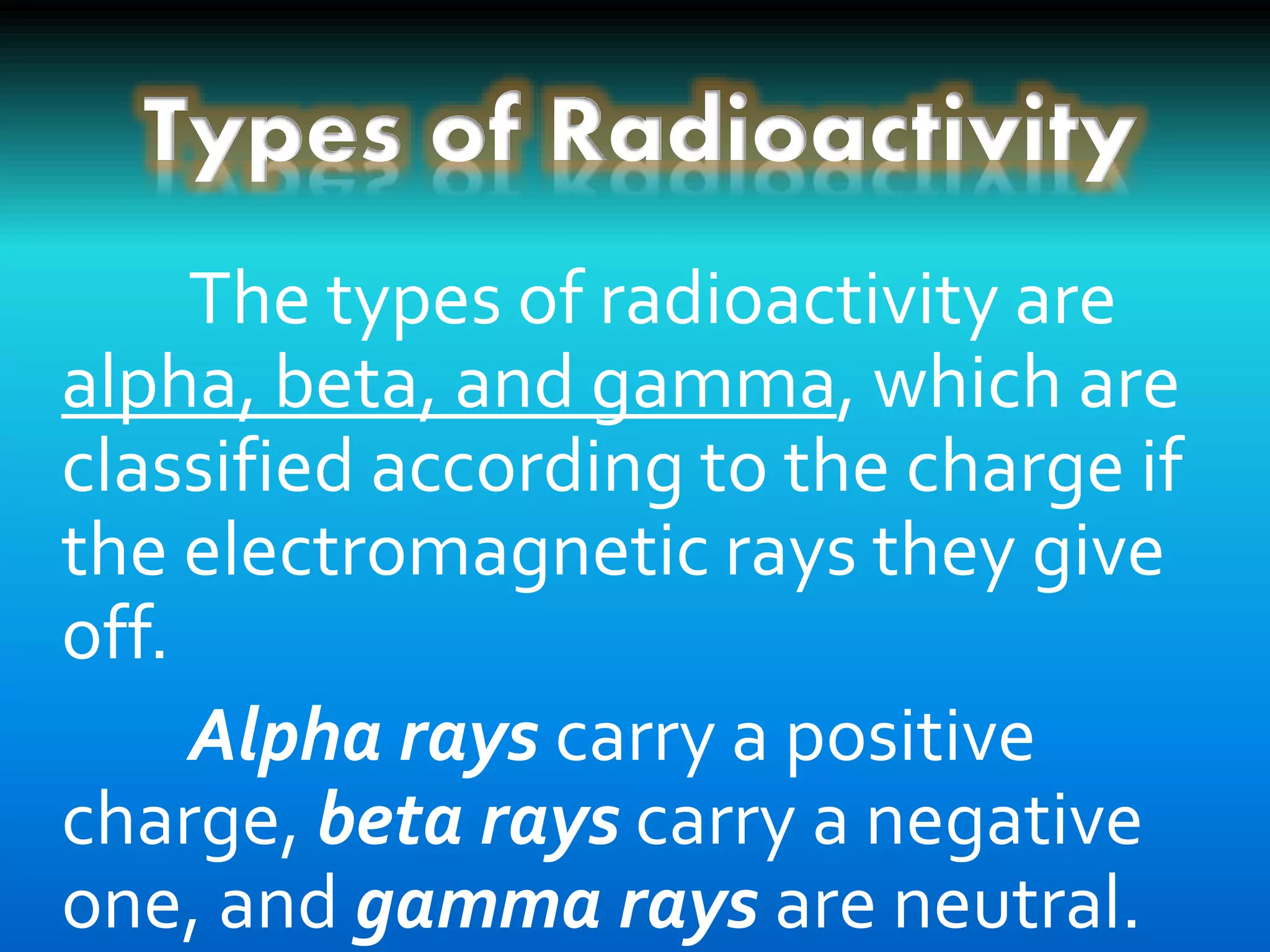 Chemistry ppt radioactivity | PPTX