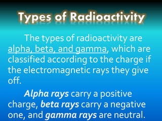 Chemistry ppt radioactivity | PPTX