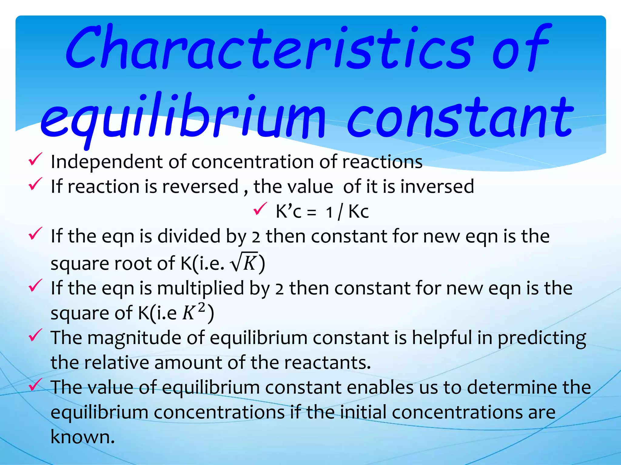 Chemistryppt chemical equilibrium | PPTX