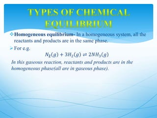 Chemistryppt chemical equilibrium | PPTX