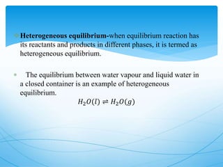 Chemistryppt chemical equilibrium | PPTX