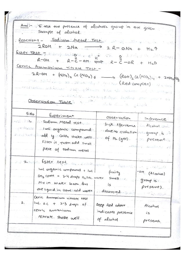 Chemistry Practical File | PDF