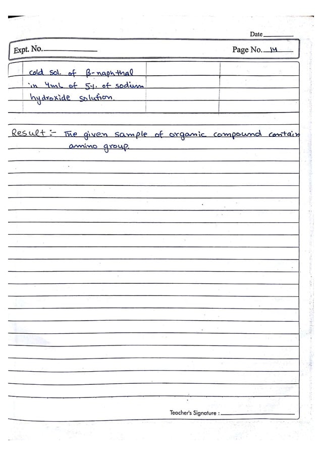 Chemistry Practical File | PDF
