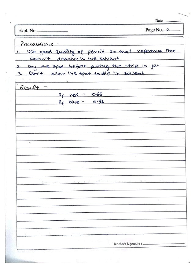 Chemistry Practical File | PDF