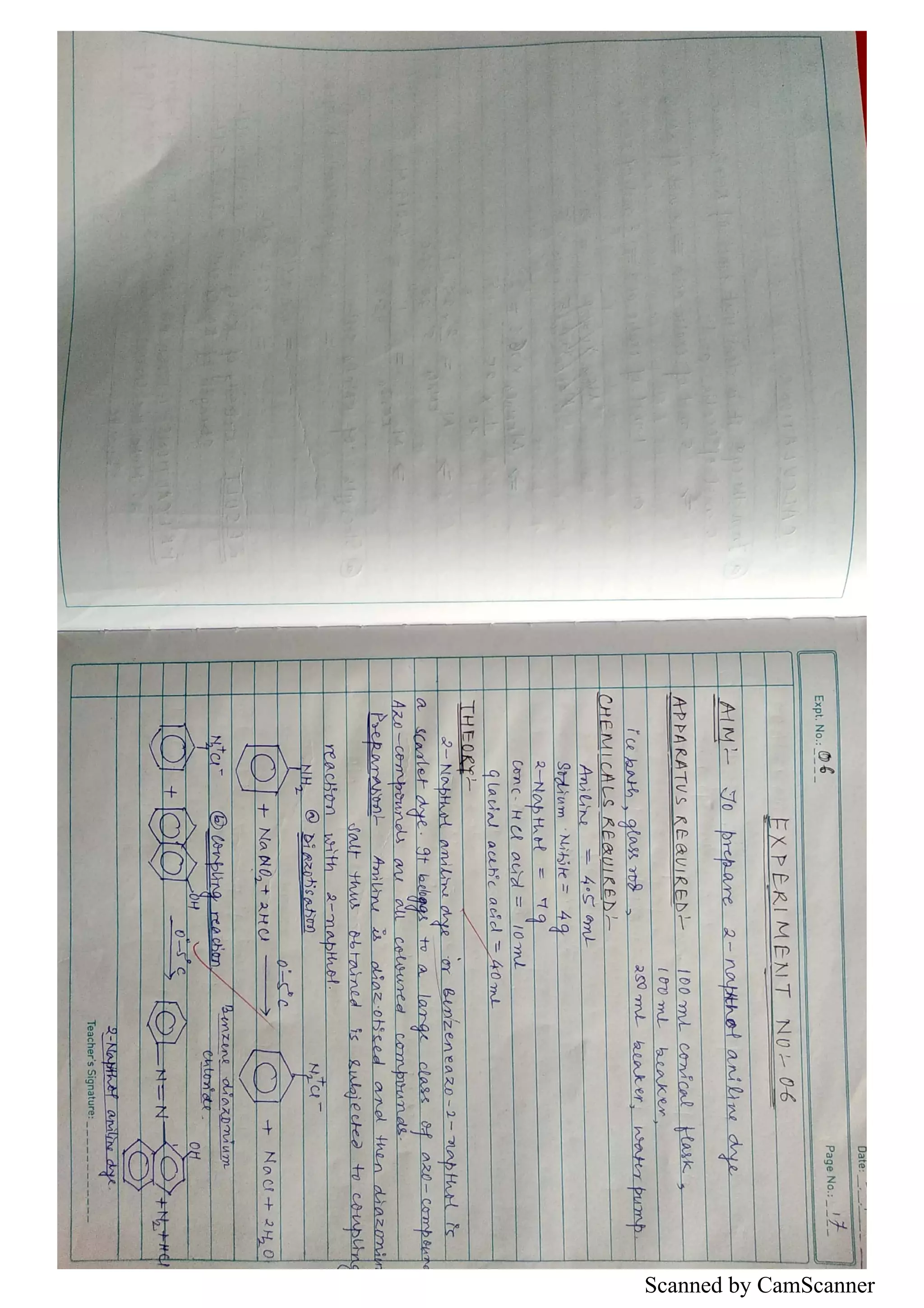 CHEMISTRY PRACTICAL RECORD XII | PDF
