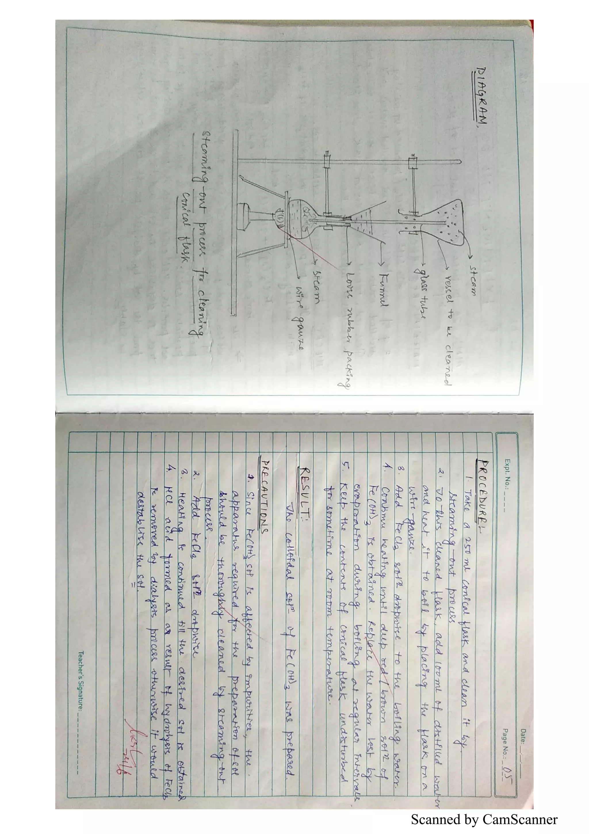 CHEMISTRY PRACTICAL RECORD XII | PDF