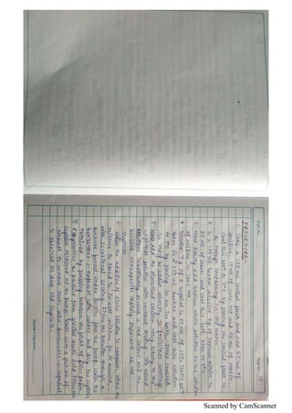 CHEMISTRY PRACTICAL RECORD XII | PDF