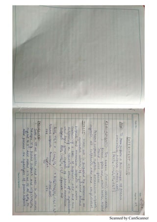 CHEMISTRY PRACTICAL RECORD XII | PDF