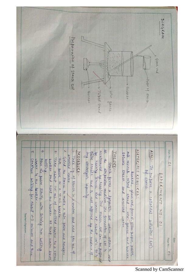 CHEMISTRY PRACTICAL RECORD XII | PDF