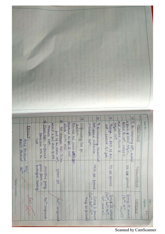CHEMISTRY PRACTICAL RECORD XII | PDF