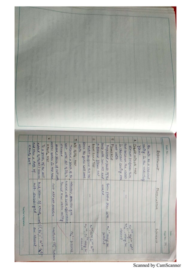 CHEMISTRY PRACTICAL RECORD XII | PDF