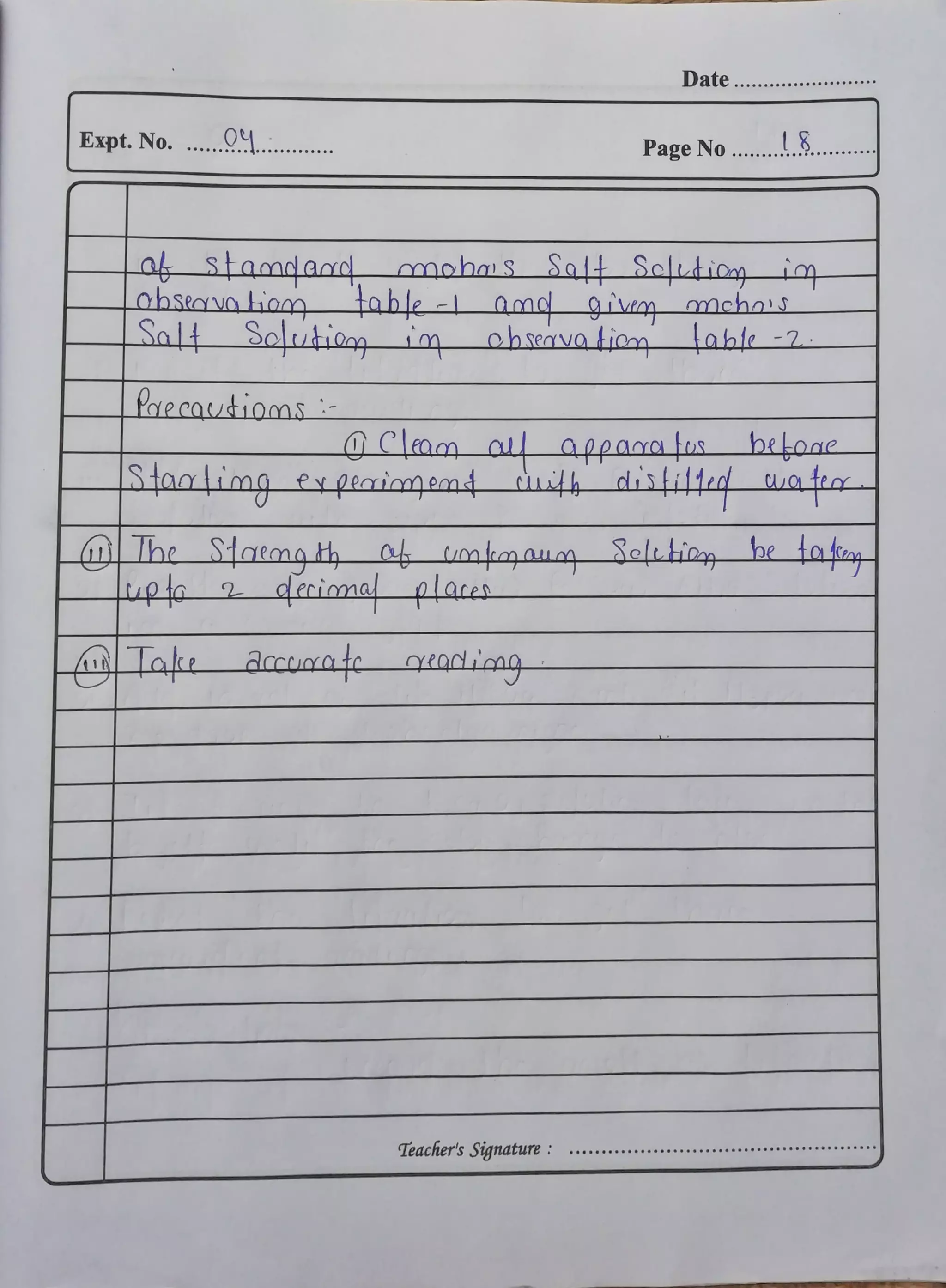 Bsc 1st Year Chemistry Practical File | PDF