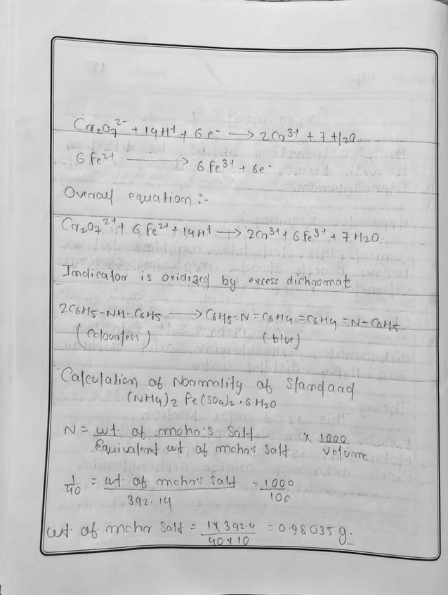 Bsc 1st Year Chemistry Practical File | PDF