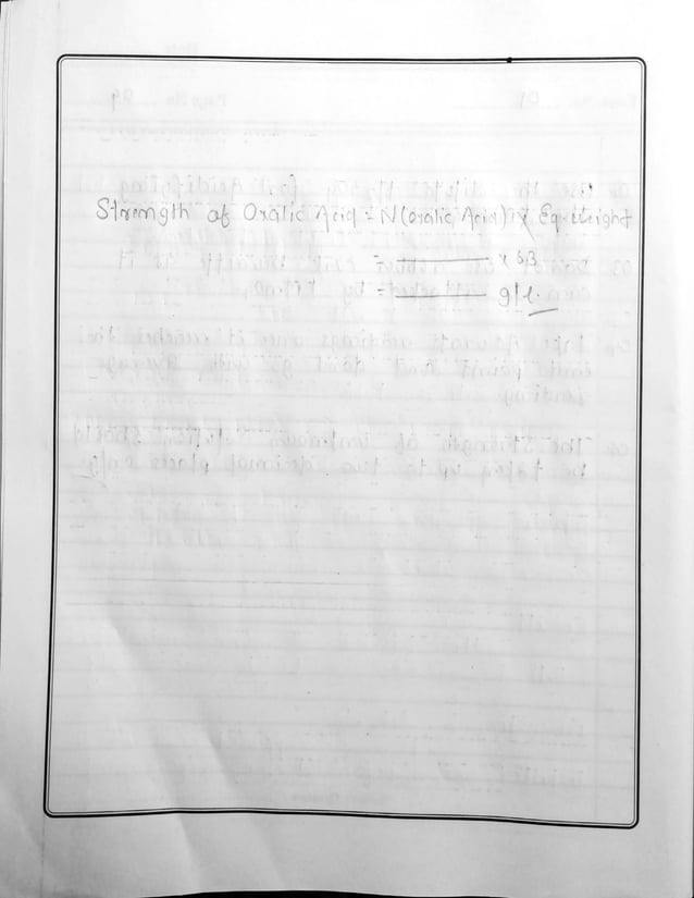 Bsc 1st Year Chemistry Practical File | PDF