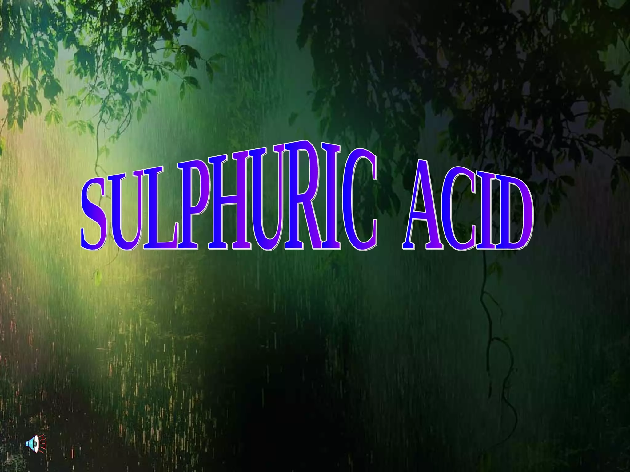 Sulphuric Acid | PPT