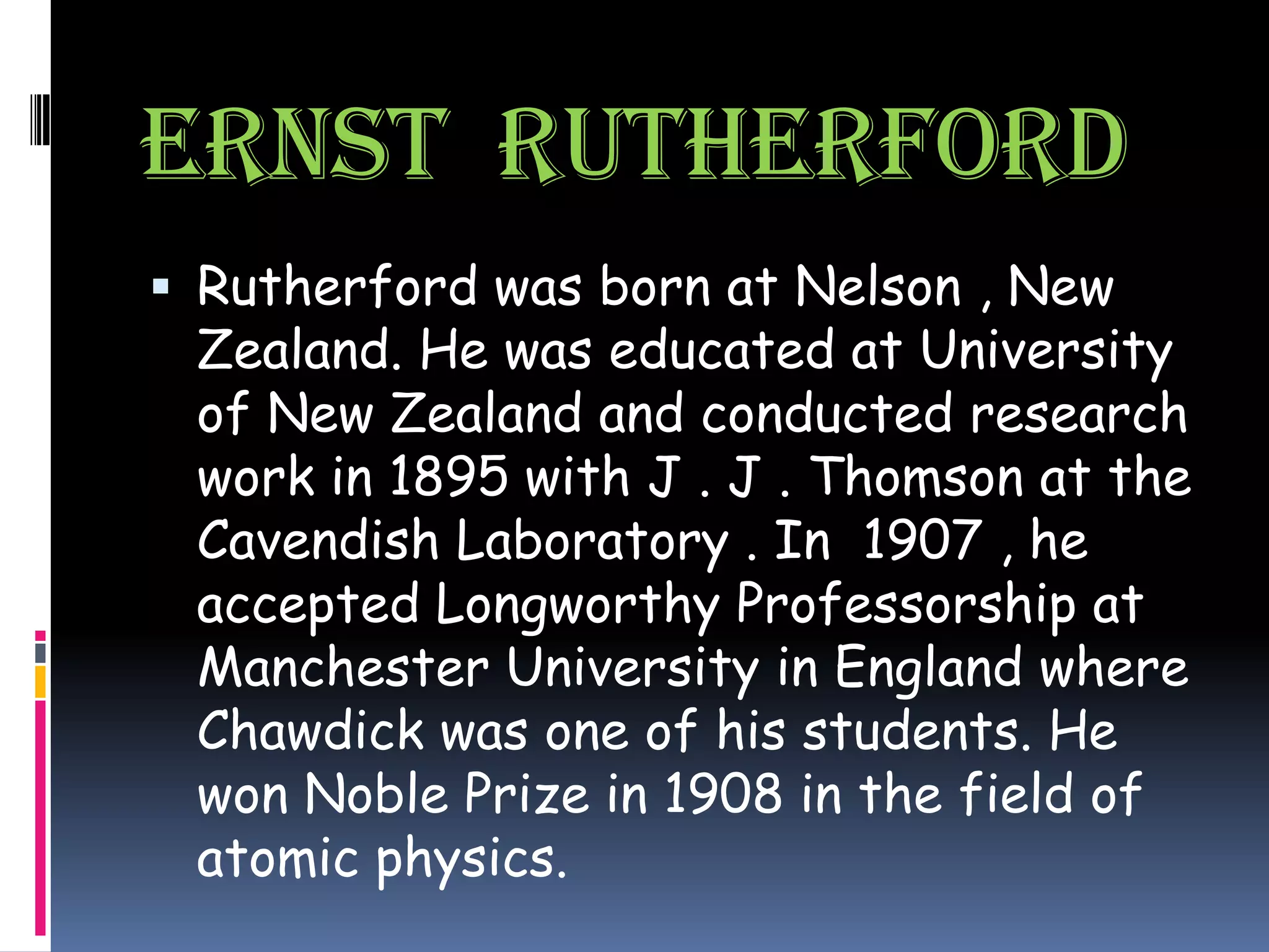 RUTHERFORD ‘ S MODEL OF AN ATOM | PPTX