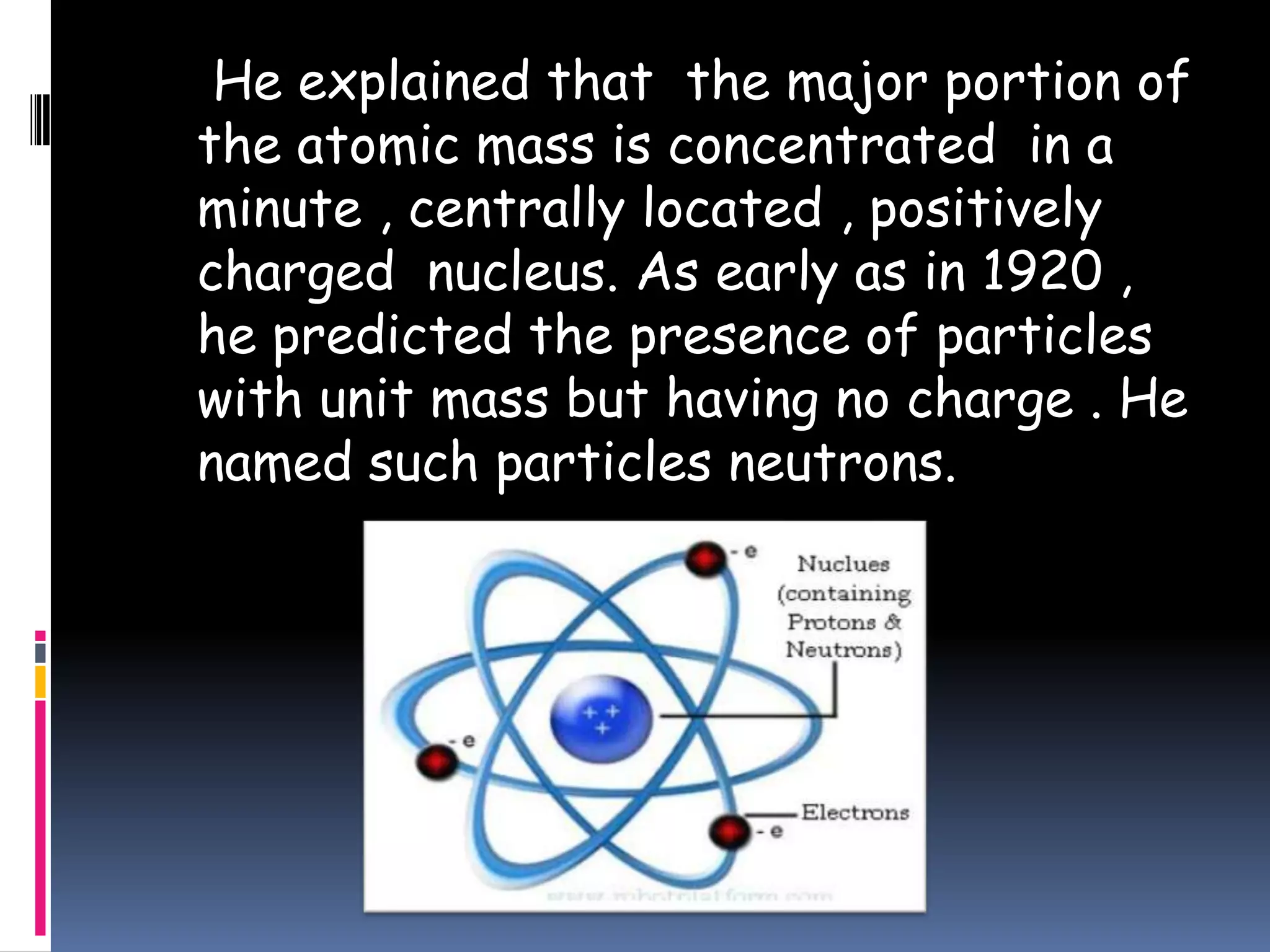 RUTHERFORD ‘ S MODEL OF AN ATOM | PPTX