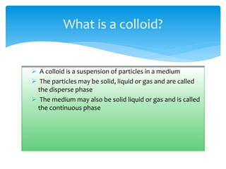 colloids | PPT